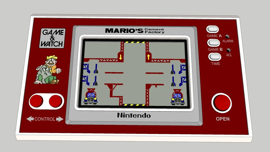 Nintendo Marios Cement Factory LCD | 3D Warehouse
