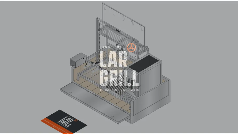 Parrilla Master espetos giratórios em bancada Largrill | 3D Warehouse