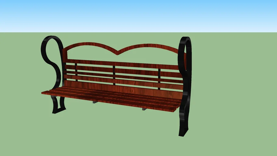 Park Bench 2 | 3D Warehouse