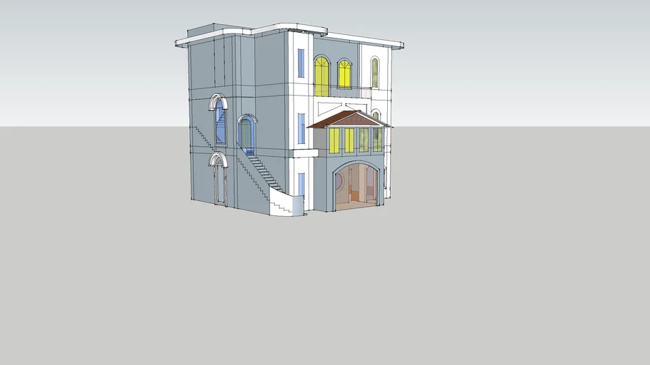 house 3 storey | 3D Warehouse