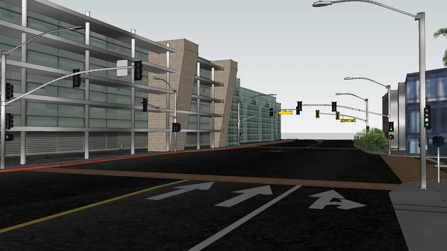 A complete road | 3D Warehouse