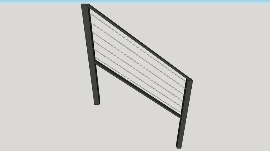 Wire Patio Fence | 3D Warehouse
