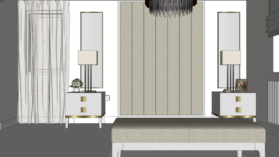 BEDSIDE TABLE | 3D Warehouse