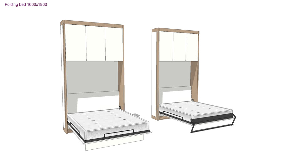 Folding bed | 3D Warehouse