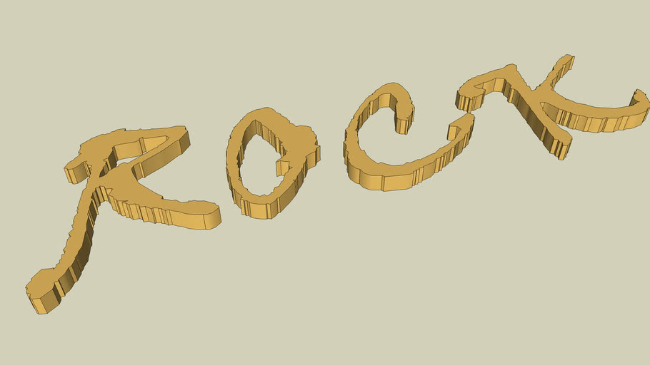 rock name plate | 3D Warehouse