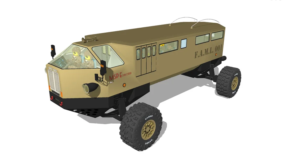 MSP Explorer Wolf Fast Armored Mobile Laboratory | 3D Warehouse