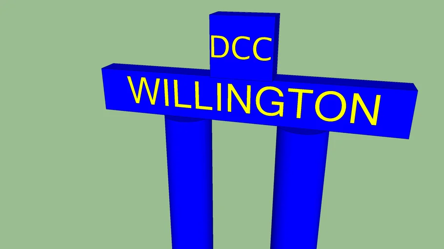 Willington Town Sign | 3D Warehouse