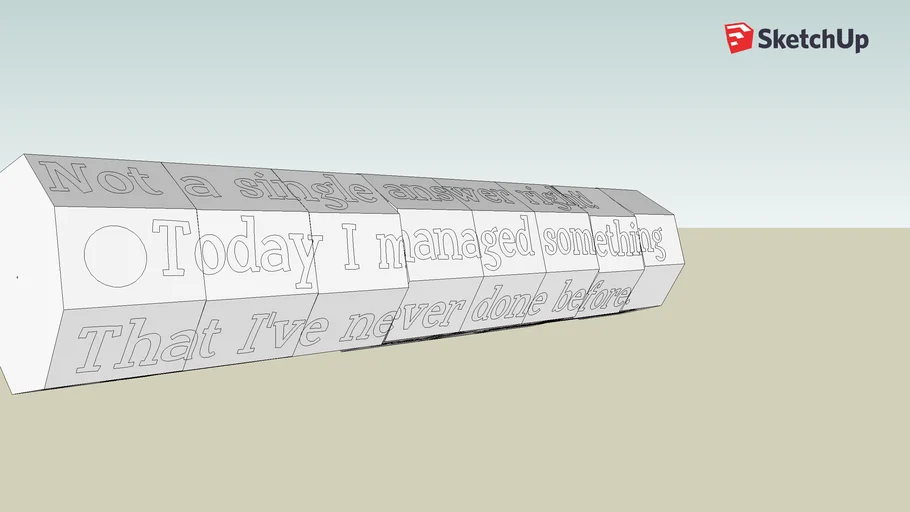 Spinning Word Puzzle | 3D Warehouse