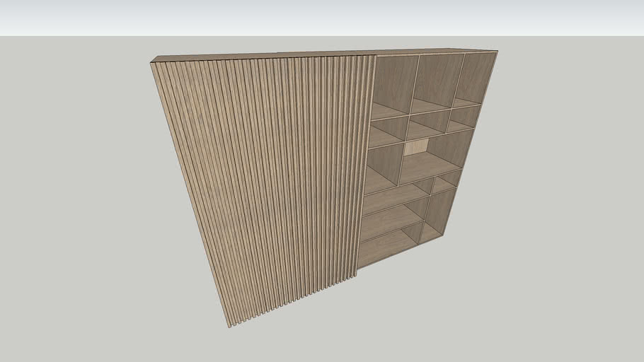 Dark Wood Screen | 3D Warehouse