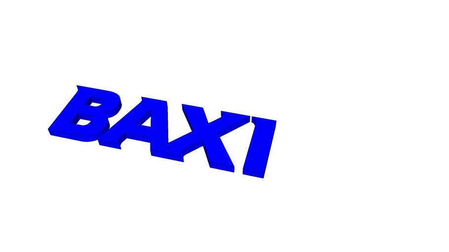 Logo Baxi 3d | 3D Warehouse