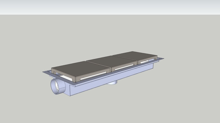 Ralo Linear Elleve - Public Inox 50cm | 3D Warehouse
