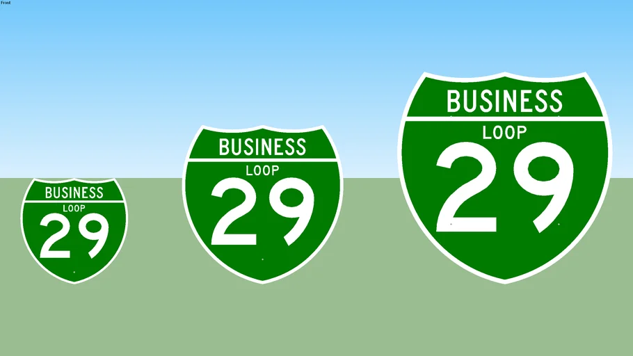 Business Loop 29 Sign | 3D Warehouse