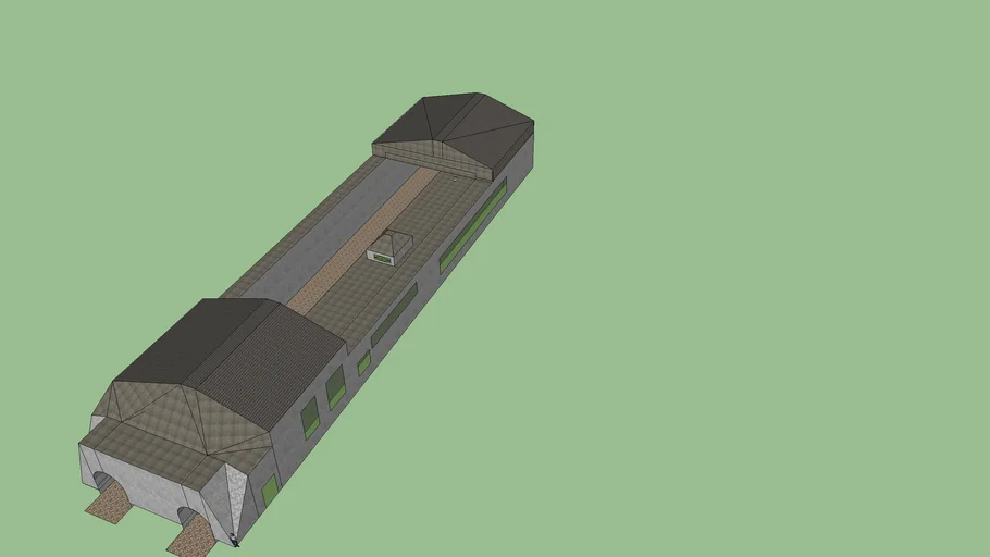 Train station model 3 | 3D Warehouse