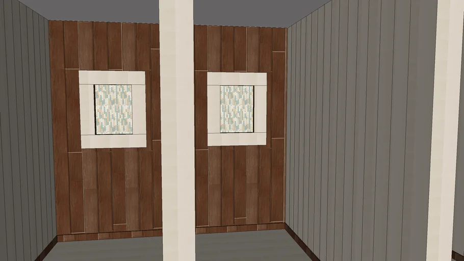 Shower rooms in a commercial building | 3D Warehouse