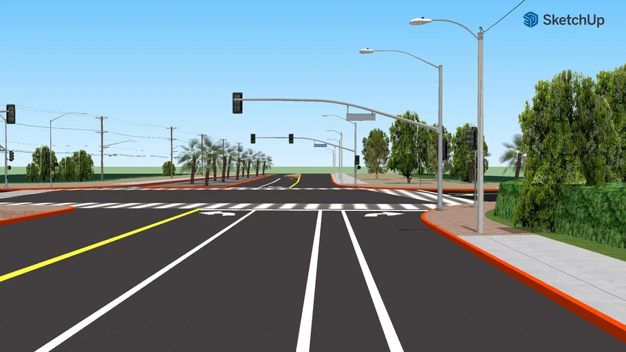 California Intersection 1 | 3D Warehouse