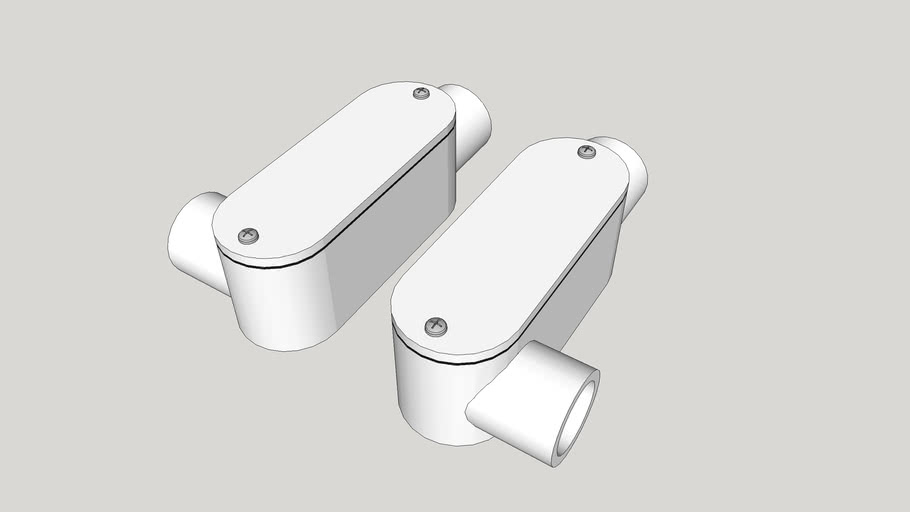 Electrical Conduit Body LL / LR 1/2' | 3D Warehouse