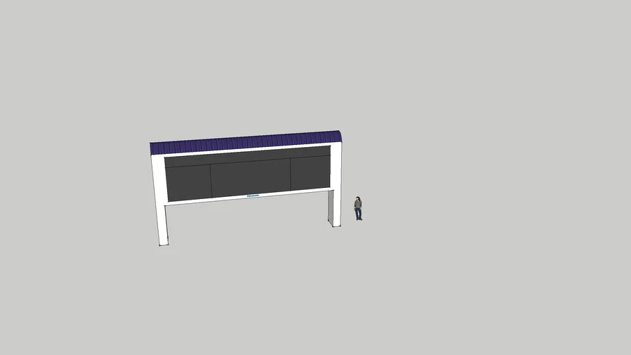 Panasonic Score board With Solar cells. | 3D Warehouse