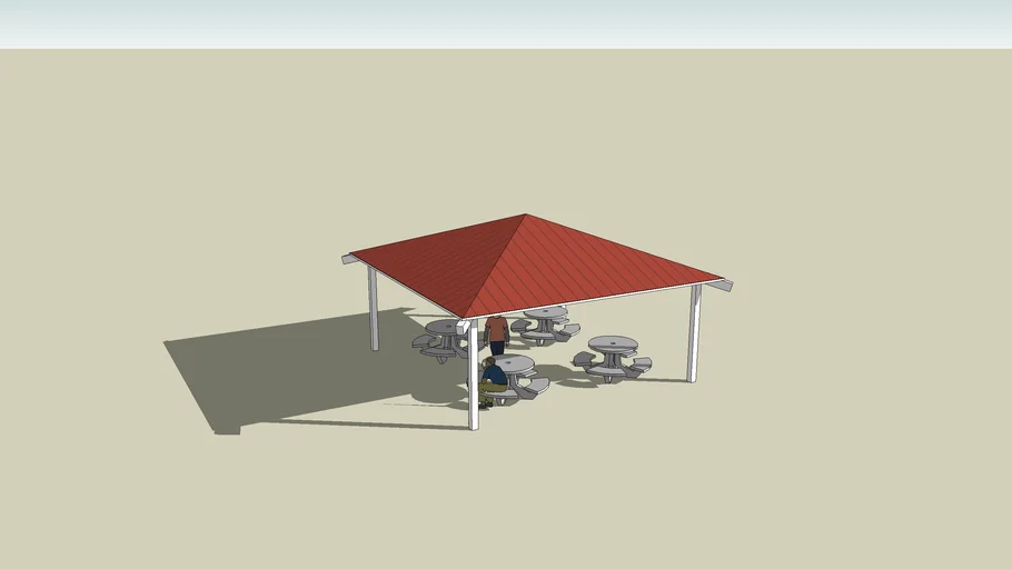 20x20 shade structure | 3D Warehouse