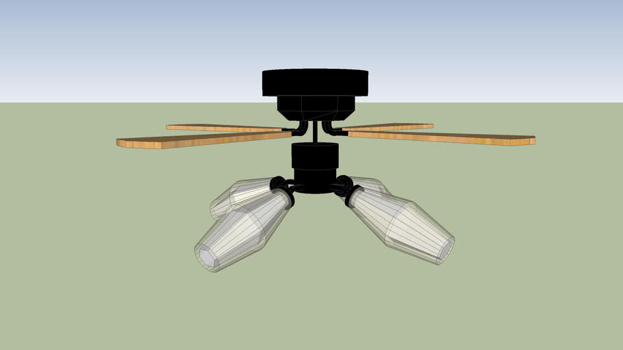 Ceiling Fan with Lights | 3D Warehouse