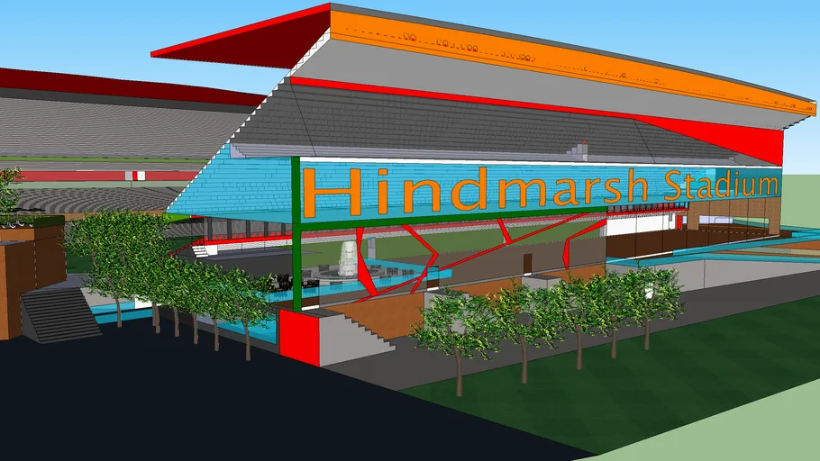 Hindmarsh Stadium Redeveloped | 3D Warehouse