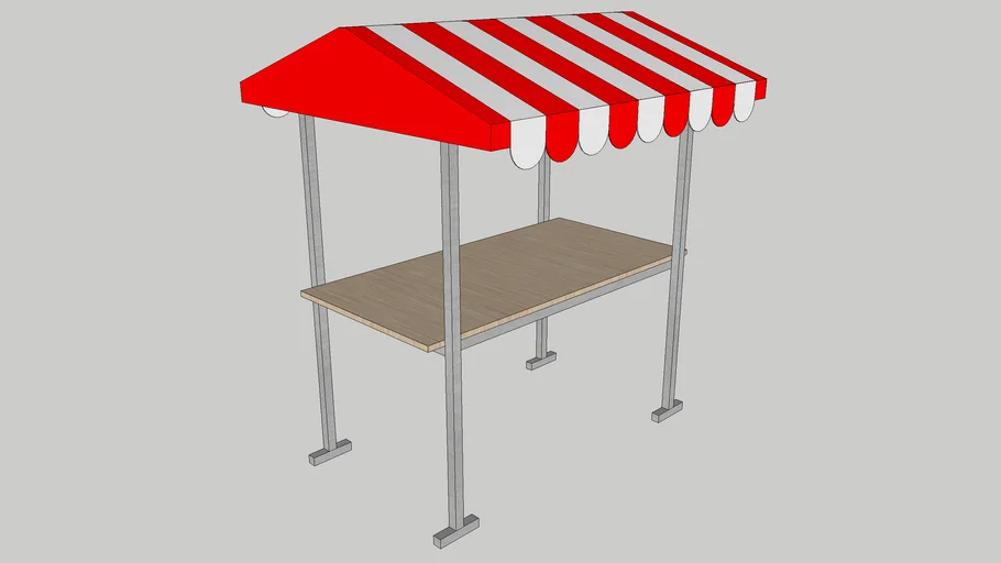 Market Stand (2M) | 3D Warehouse