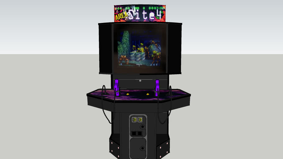 Area 51: Site 4 arcade game (showcase cabinet) | 3D Warehouse