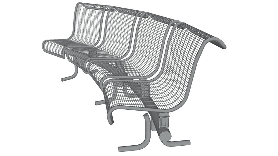 Plexus 4 Seat Bench | 3D Warehouse