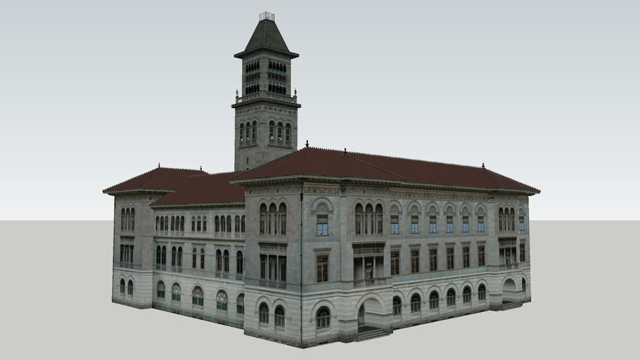 Tomochichi Federal Building and U.S. Courthouse, Savannah, Georgia | 3D ...