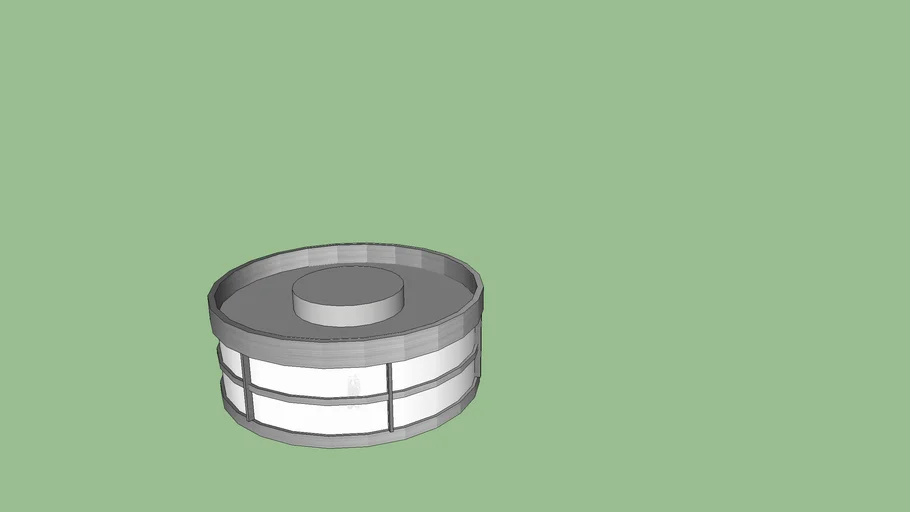 Ceiling light 13'' CAPITOL by Visa lighting - brushed aluminium | 3D ...