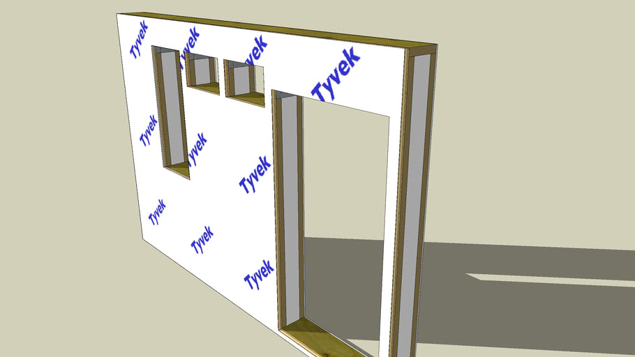 Advanced Framing Technique - Wall made from TJI beams | 3D Warehouse