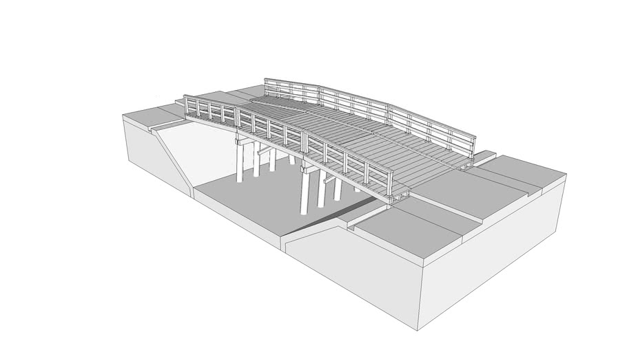wooden bridge jembatan kayu | 3D Warehouse