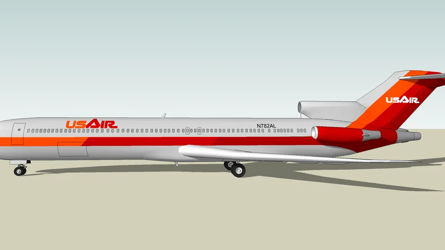USAir Boeing 727-200 | 3D Warehouse