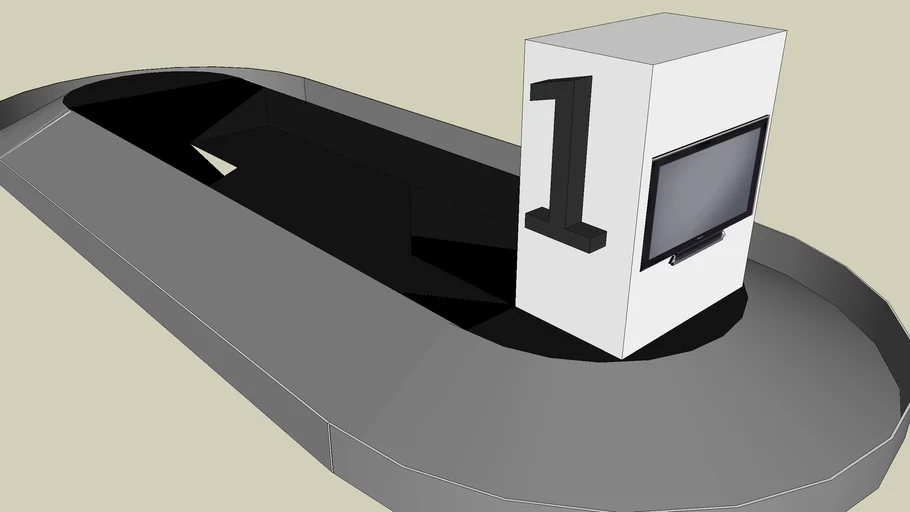 Baggage Carousel | 3D Warehouse