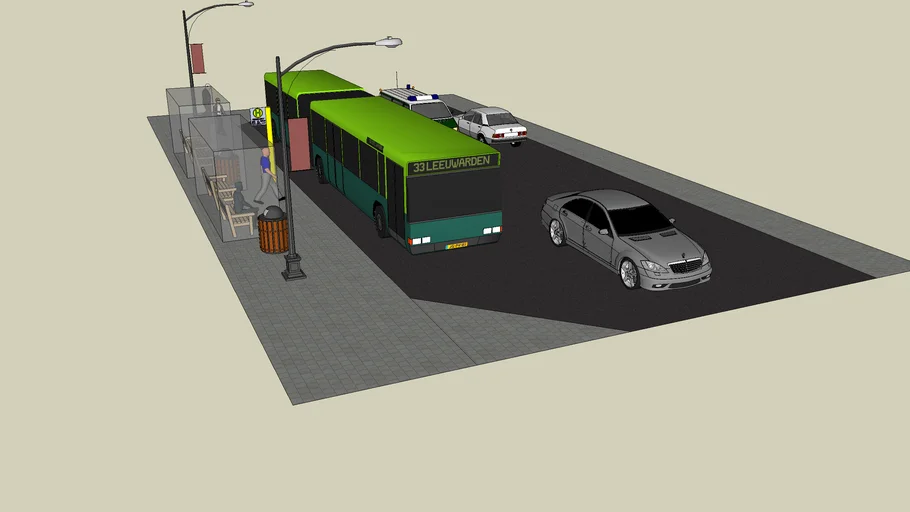 Bus stop | 3D Warehouse