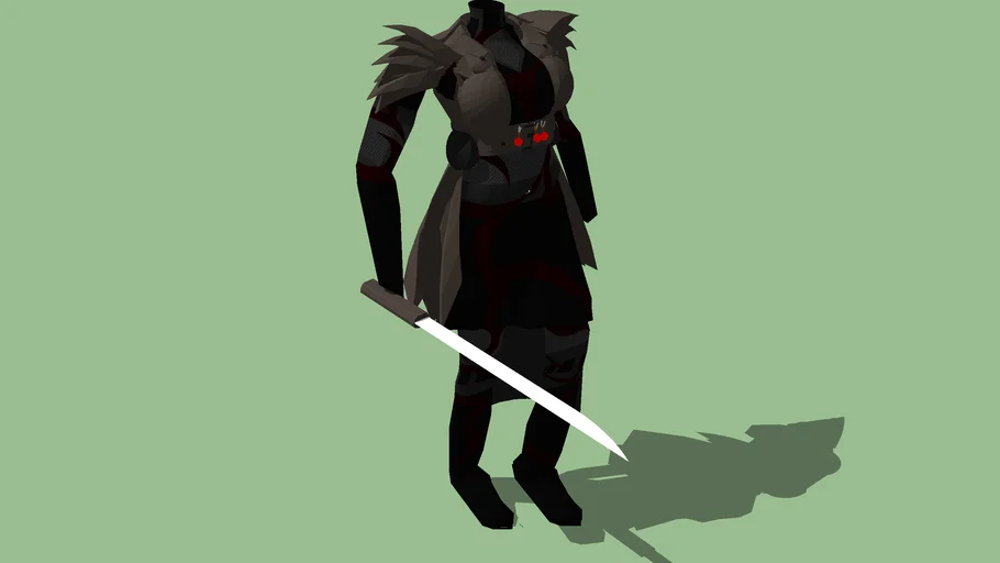 Female Ninja Armor Version 2 | 3D Warehouse