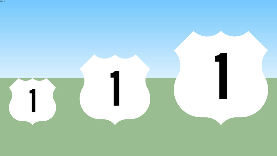 U.S. 1 Sign | 3D Warehouse