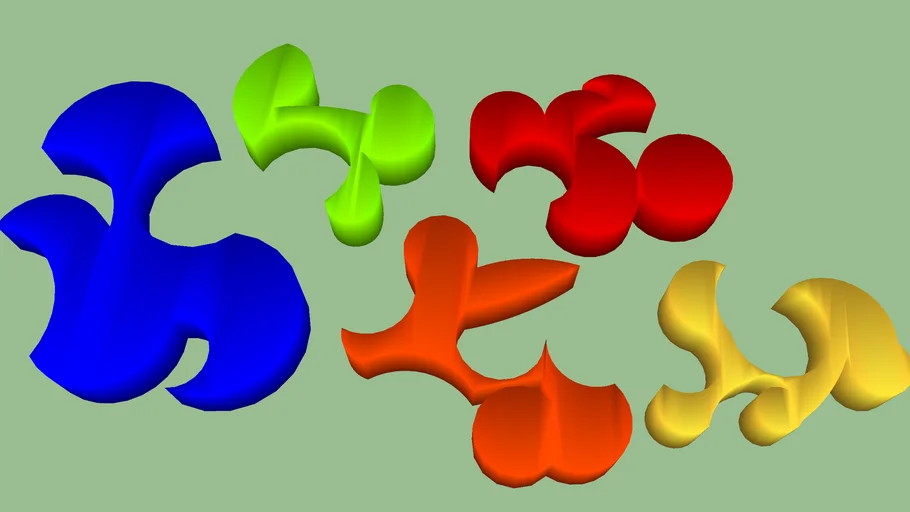 Awesome colorful random shape thingys ;) | 3D Warehouse