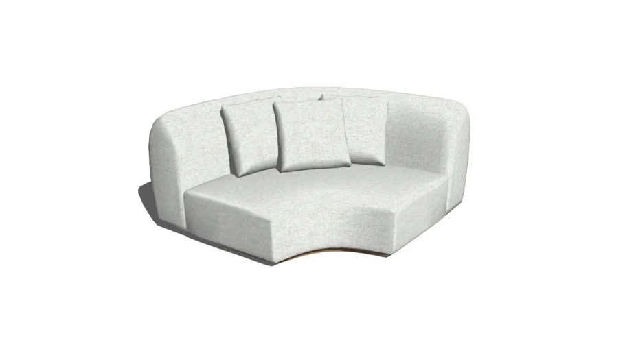 Sofá Portobello Canto 1,50 x 1,50m - Rejane Carvalho Leite | 3D Warehouse