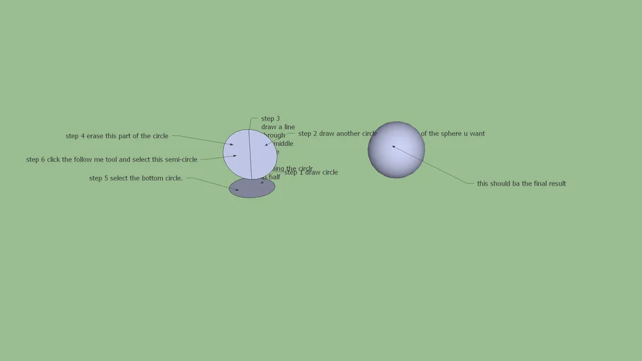 how to make a sphere step by step | 3D Warehouse