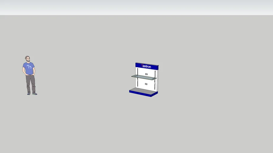 cf tech end cap rack | 3D Warehouse
