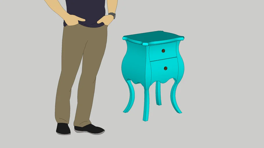 Blue Night table | 3D Warehouse