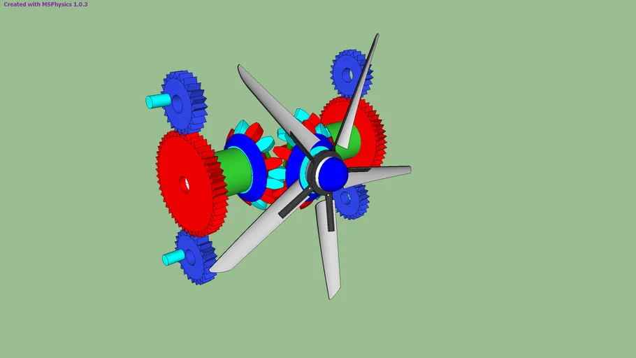 Gear + Fan dynamic | 3D Warehouse