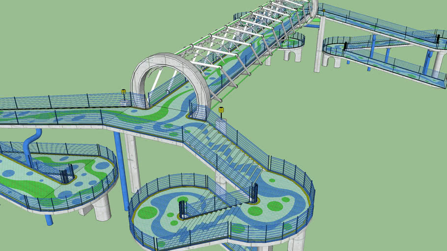 puente peatonal futurista | 3D Warehouse