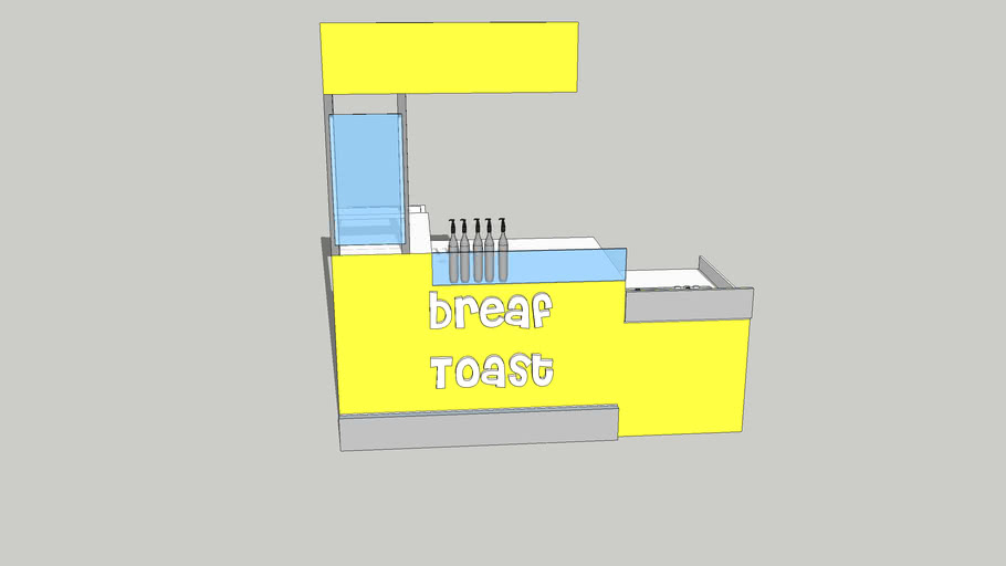 booth makanan | 3D Warehouse