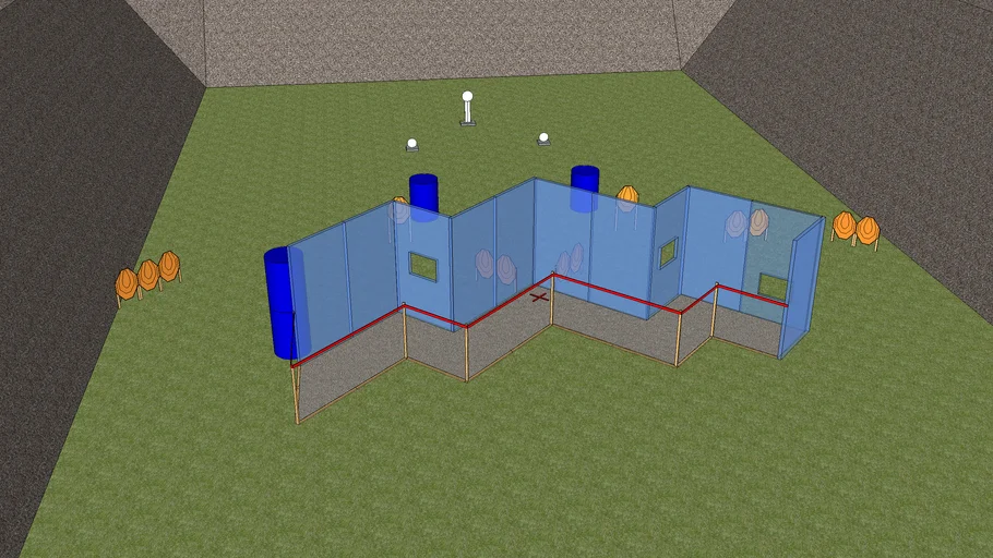 IPSC Long course, Zig Zag | 3D Warehouse