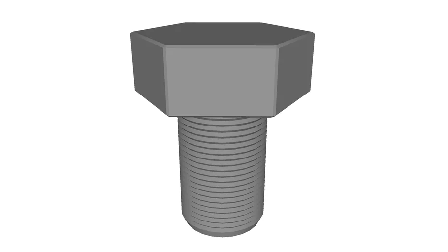 Heavy Hex Bolt 5/8in - Detailed | 3D Warehouse