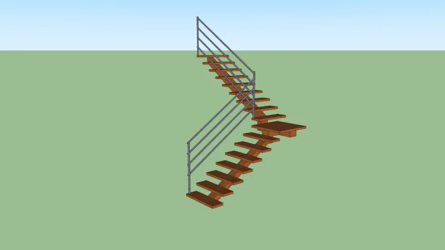 Escada em L | 3D Warehouse