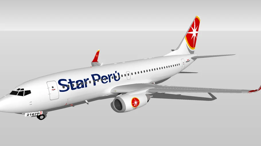 Star Perú Boeing 737-3H4(WL) OB2167P] | 3D Warehouse