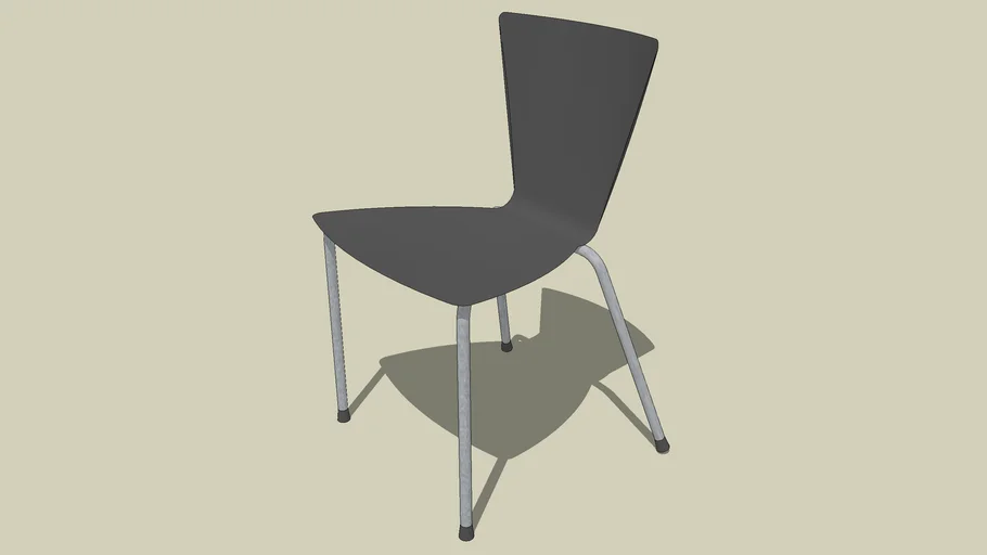 Chair, Black Stacking | 3D Warehouse