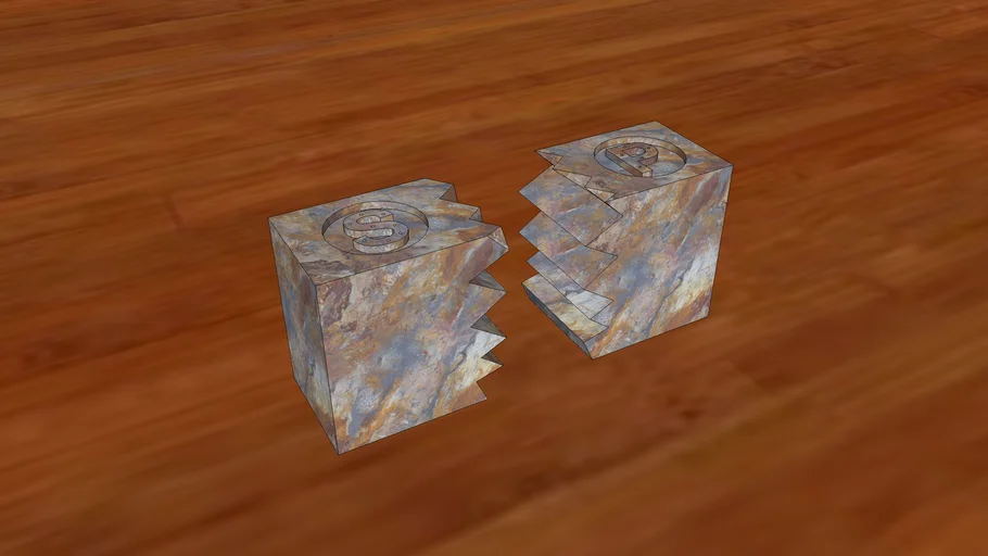 Broken Stone Salt and Pepper Shakers | 3D Warehouse